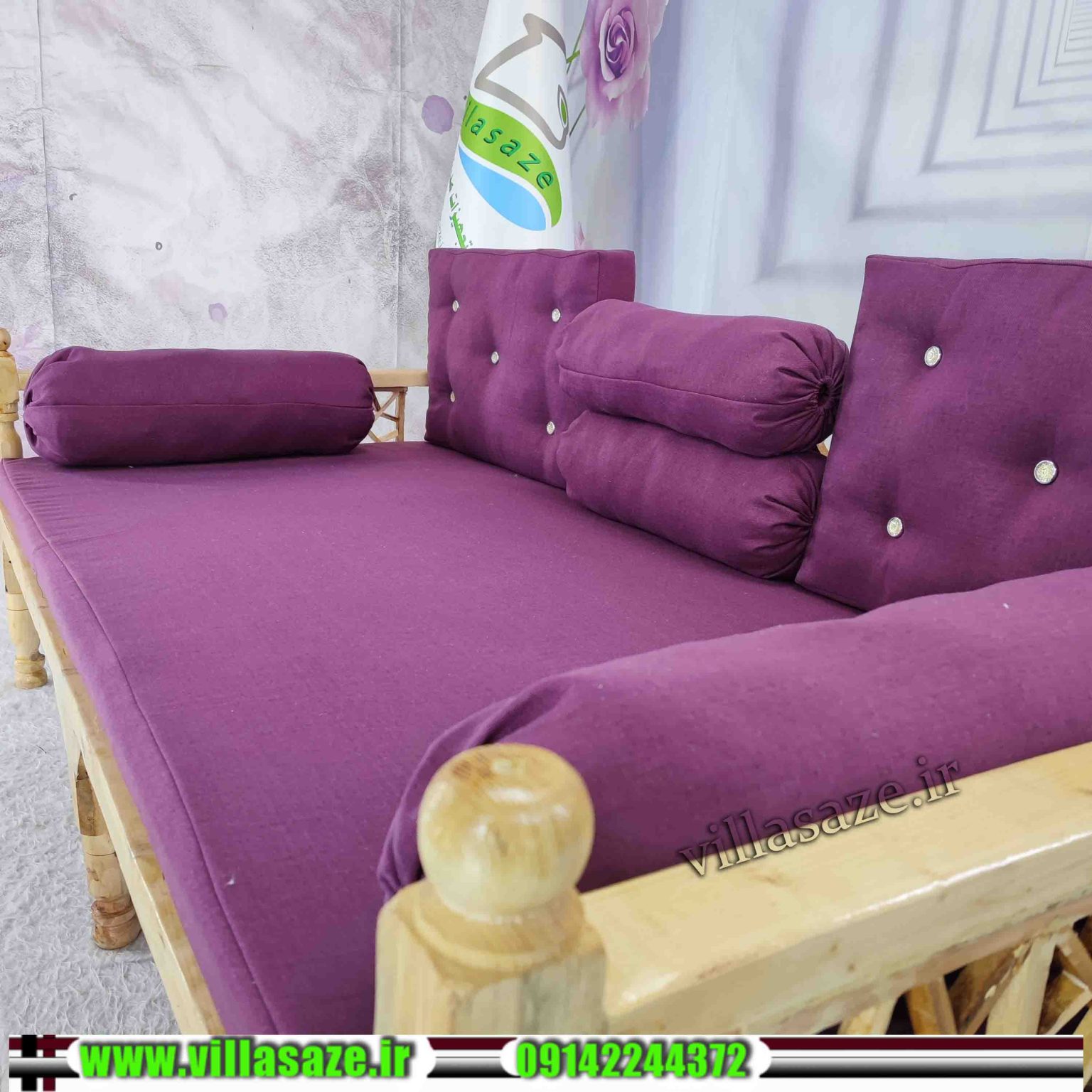 تخت سنتی بدون مشبک با شاه نشین - فروشگاه اینترنتی ویلاسازه